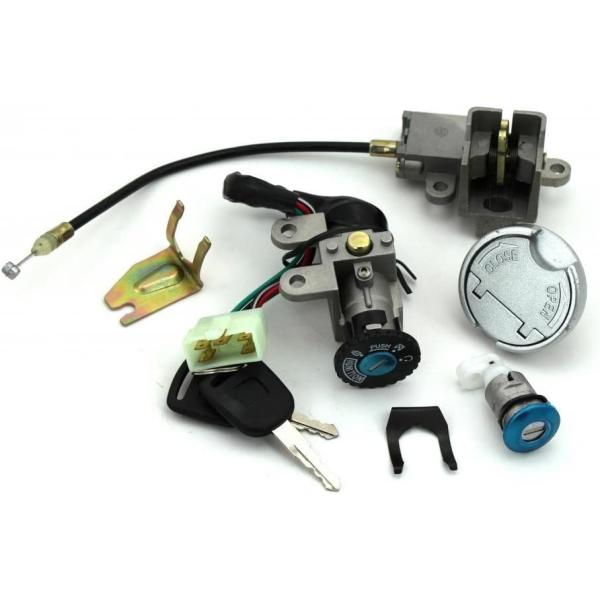 商品名スクーター点火スイッチキーセット TaoTao 49cc 50cc 150cc gy6 Peace Roketa Jonway NST Tank Gy6用NEW Scooter Ignition Switch Key Set for ...