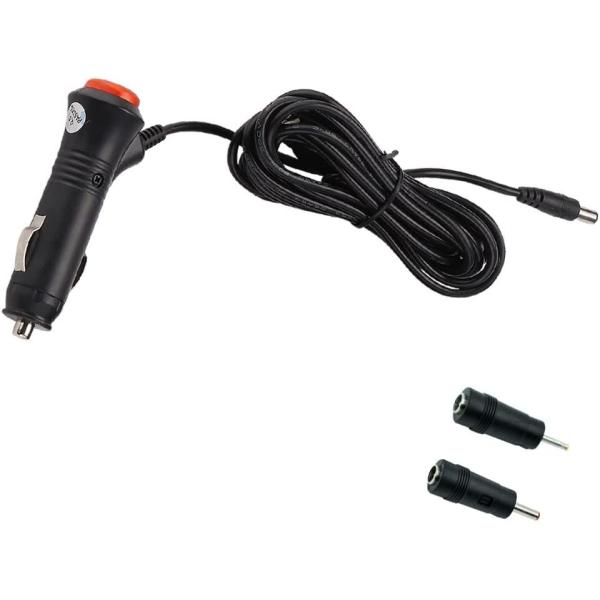 商品名REARMASTER  12V/24V Car Cigarette Lighter Power Supply Adapter Male Plug Extension Cable with Switch Button DC 5.5mm ...
