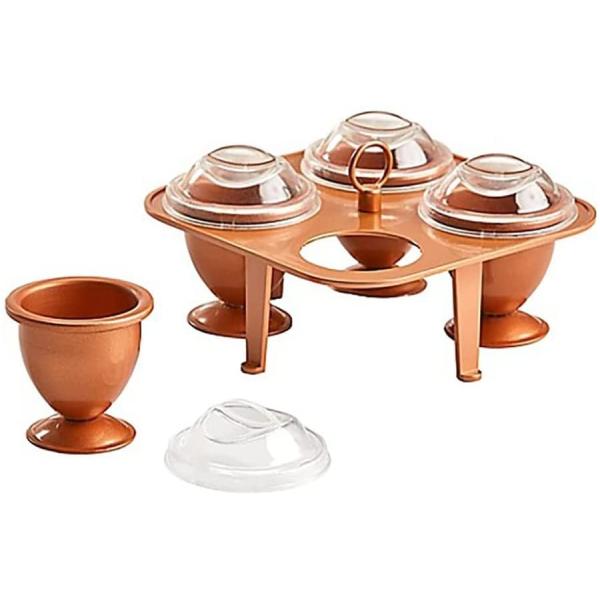 商品名Copper Chef Egg Cooker - 殻なしではがせないソフト、ハード、ポーチドエッグ SCopper Chef Eggs (Small)- Copper Chef Egg Cooker- No Peel Soft, Ha...