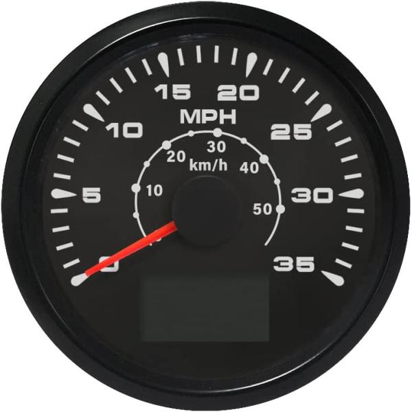 商品名ELING ATV Car Boat GPS Speedometer Velometer 0-35MPH 0-55KM/H Odometer Gauge Kit with ODO Course Tripmeter 85mm 3 3/8...