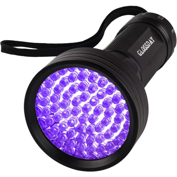 商品名GLOSSDAY Blacklight Flashlight 68 LED UV Flashlight,Ultraviolet Flashlight Black Light Professional Pet Urine Detecto...