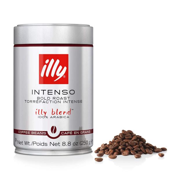 商品名illy Intenso Whole Bean Coffee, Dark Roast, Intense, Robust and Full Flavored With Notes of Deep Cocoa, 100% Arabica ...