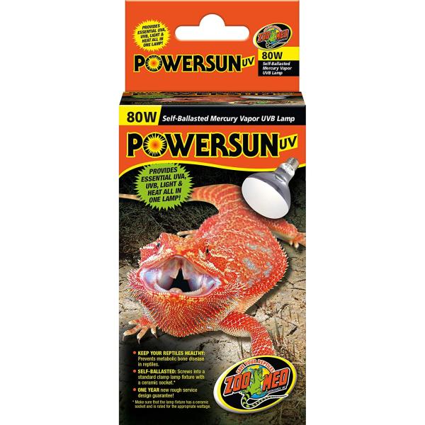 商品名ZOOMED パワーサンUV 80W 爬虫類 ライト 紫外線灯 UV灯 並行輸入品Zoo Med Laboratories INC Powersun Uv Self-Ballasted Mercury Vapor Uvb Lamp 8...