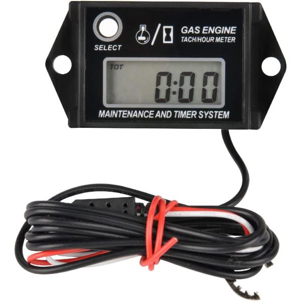 商品名Jayron JR-HM026A Digital Hour Meter Tachometer,Maintenance Reminder,Maximum RPM Recall,or Pneumatic Equipment and ZTR...