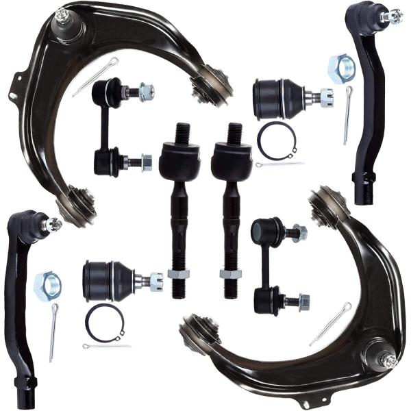 商品名SCITOO 10pcs Front Suspension Kit Upper Control Arm Inner Tie Rod End Outer Tie Rod End Sway Bar End Link Lower Ball ...