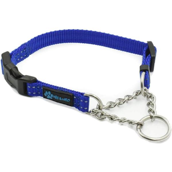 商品名Max and Neo Stainless Steel Chain Martingale Collar - We Donate a Collar to a Dog Rescue for Every Collar Sold (X-Sma...