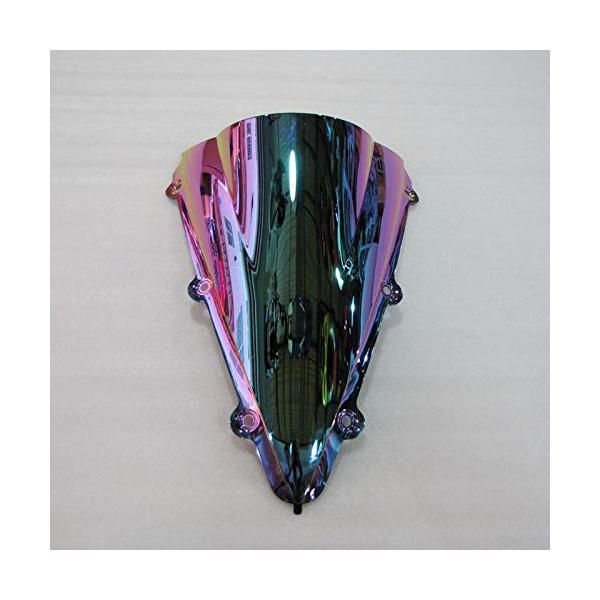 商品名: Yitong オートバイ用 ダブルバブル イリジウム ディープフロントガラス フロントガラス 2004 2005 2006 ヤマハ YZFR1 YZF-R1 04 05 06用 Yitong Motorcycle Double b...