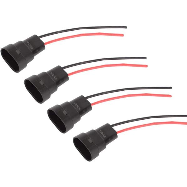 商品名Winka 9005/9006/H10 Male Adapter Wiring Harness Sockets Pre-wired Connector Plug Socket For Car Headlights Fog Lightブ...