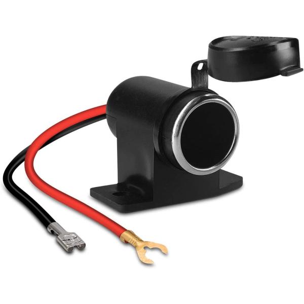 商品名Navaris Universal Waterproof Motorcycle Cigarette Lighter - 12V Car Boat Motorbike Cigarette Lighter Power Plug Singl...