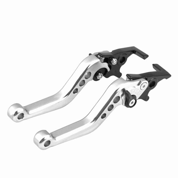 商品名:  Acouto Dual Brake Lever 1 Pair CNC Aluminum Double Disc Brake Levers for Motorcycle Scooter Modification Below Sil...