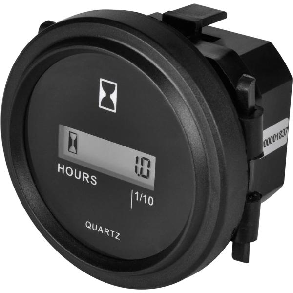 商品名Jayron JR-HM005DC Snap in Hour Meter Round LCD Hour Meter Quartz Hourmeter DC4.5V-90V for Fork Cart Boat Tractor Gene...