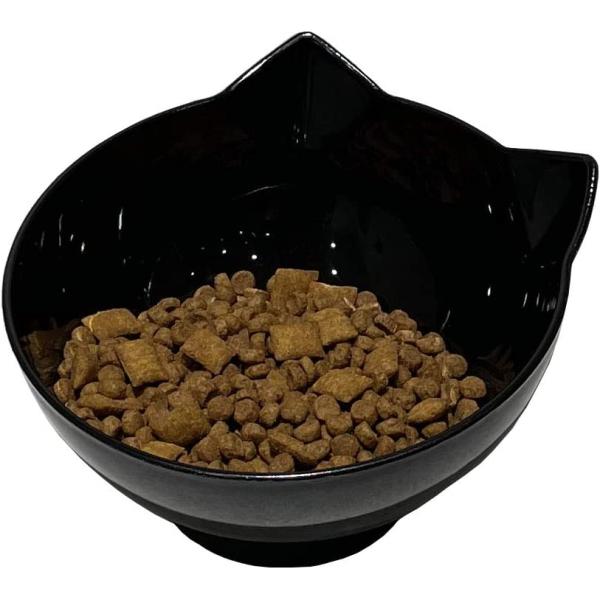 商品名Luck Dawn Double Elevated Cat Bowls with Raised Stand, 15 Tilted cat Bowl Design Neck Guard Stand Raised Pet Food Wat...