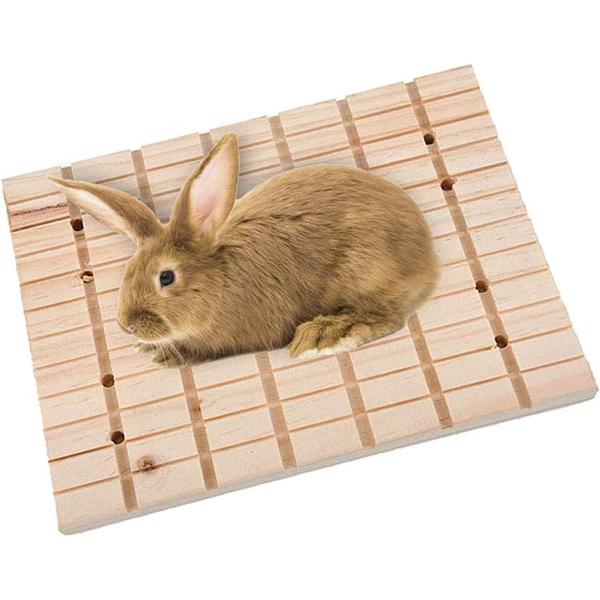 商品名Bunny Toys Rabbit Foot Pad Chinchilla Guinea Pig Scratching Wood Boardブランド：Hamiledyi商品サイズ：7.9""x6.3""高さ：1.9 cm横幅：24.8...