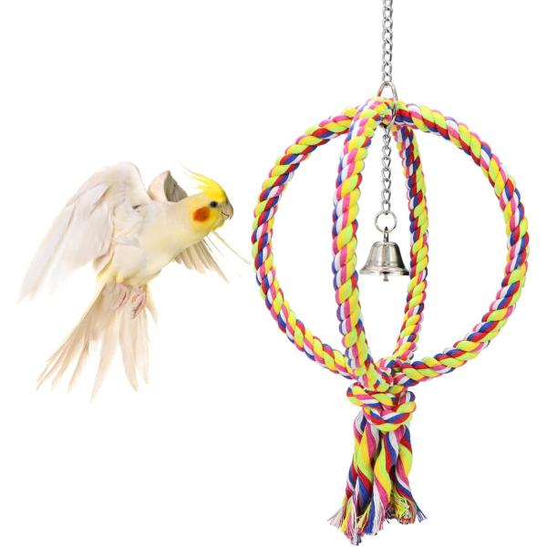 商品名Litewoo Bird Swing Toy Colorful Cotton Rope Perches for Parrots Budgie Parakeet Cockatiel Conure Finch Lovebirdブランド：L...