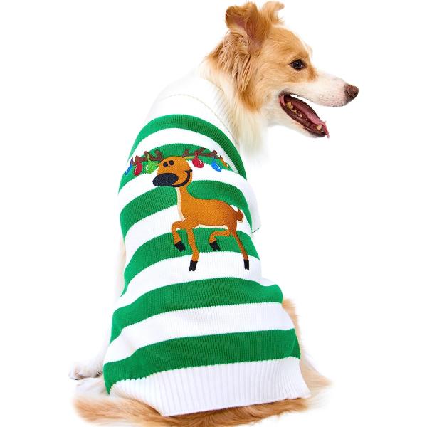 商品名NACOCO Dog Sweater Pet Christmas Elk Bells Sweaters Halloween Reindeer for Small Dog and Cat(Green,XXS)ブランド：NACOCO商品サ...
