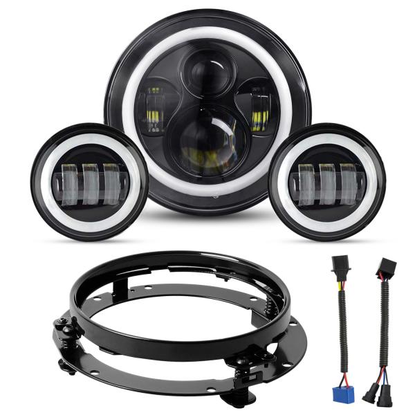 商品名: 4.5インチ フォグパッシングライト DOTキット ロードキング ウルトラクラシック エレクトラ ストリートグライド Tri Cvo Heritage Softail Slim Deluxe Fatboy (ブラック) YEEGO...