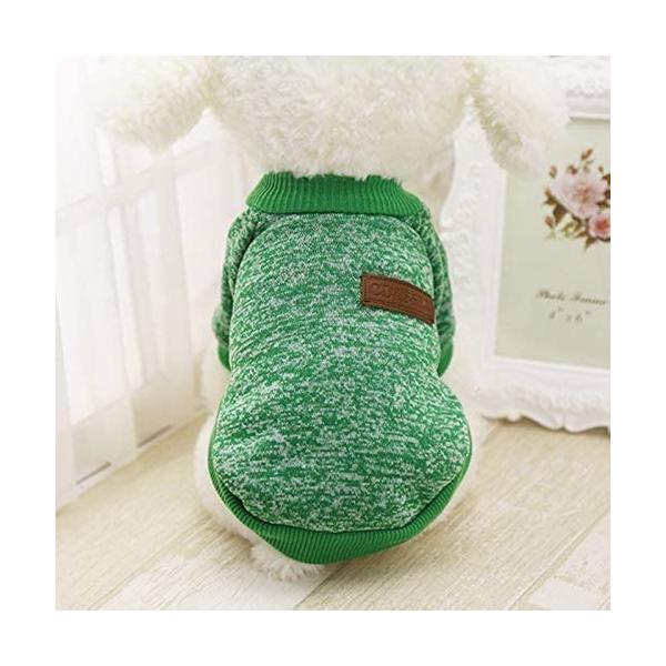 商品名Idepet Pet Dog Classic Knitwear Sweater, Fleece Coat for Small,Medium Dog,Warm Pet Dog Cat Clothes,Soft Puppy Custome...