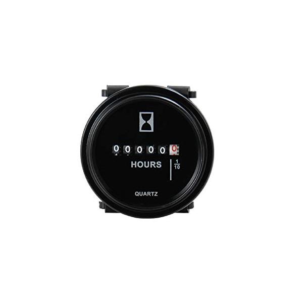 商品名Jayron AC 110V to 220V Round Quartz Hour Meter Gauge,Mechanical Hour Meter,Waterproof for Boat Engine Riding Lawn Mow...