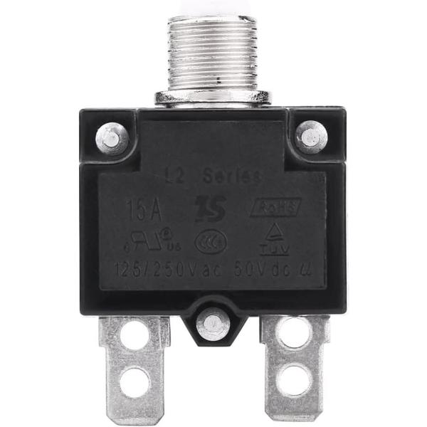 商品名Overcurrent Protector,AC 125/250V Reset Thermal Switch Circuit Breaker Over Current Overload Protector for Generator ...