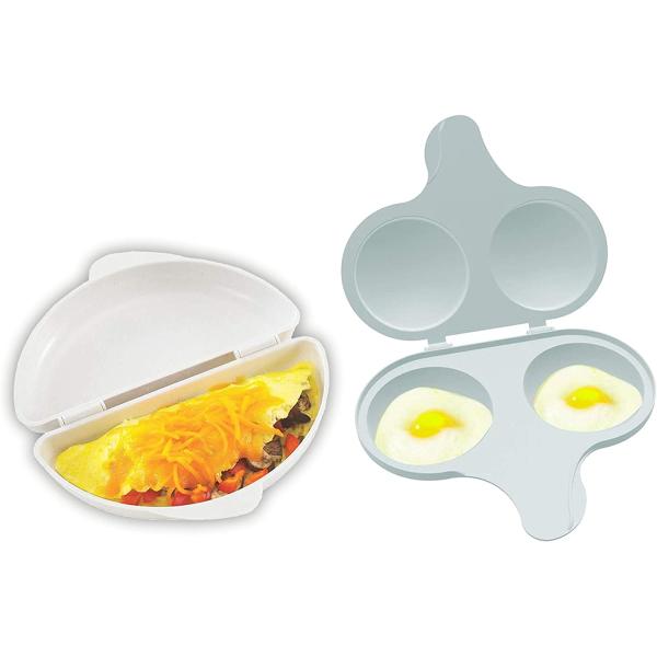 商品名Nordic Ware Easy Breakfast Set - Omelet Pan and 2 Cavity Egg Poacher (Microwaveable)Nordic Ware Easy Breakfast Set - ...