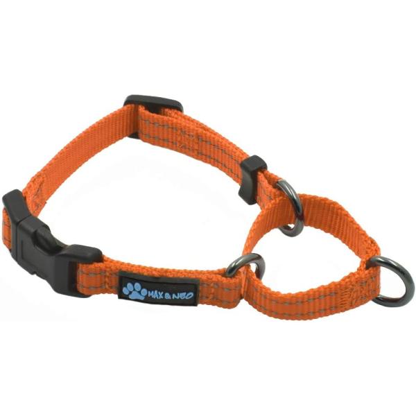 商品名Max and Neo Nylon Martingale Collar - We Donate a Collar to a Dog Rescue for Every Collar Sold (X-Small, Orange)ブランド：...