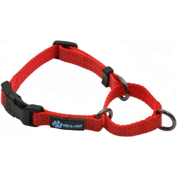 商品名Max and Neo Nylon Martingale Collar - We Donate a Collar to a Dog Rescue for Every Collar Sold (X-Small, RED)ブランド：Max...