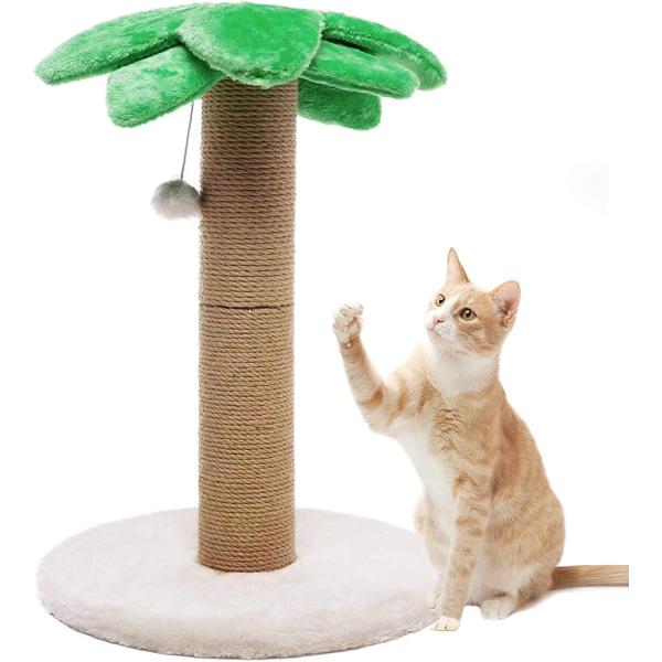 商品名LUCKITTY Small Medium Cat Scratching Post Kitty Coconut Palm Tree-Cat Scratch Post for Cats and Kittens - Natural Jut...