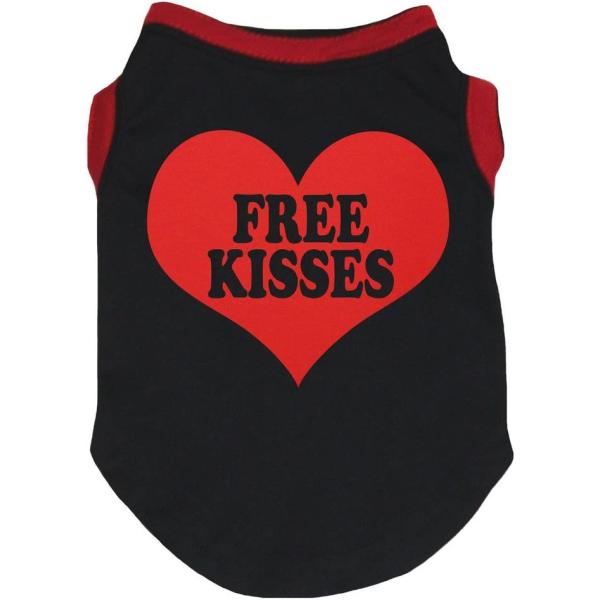 商品名Petitebella 'Free Kisses' Heart Puppy Dog Shirt (Black/Red, XX-Large)ブランド：Petitebella商品サイズ：XX-Large高さ：3.2 cm横幅：12.2 c...