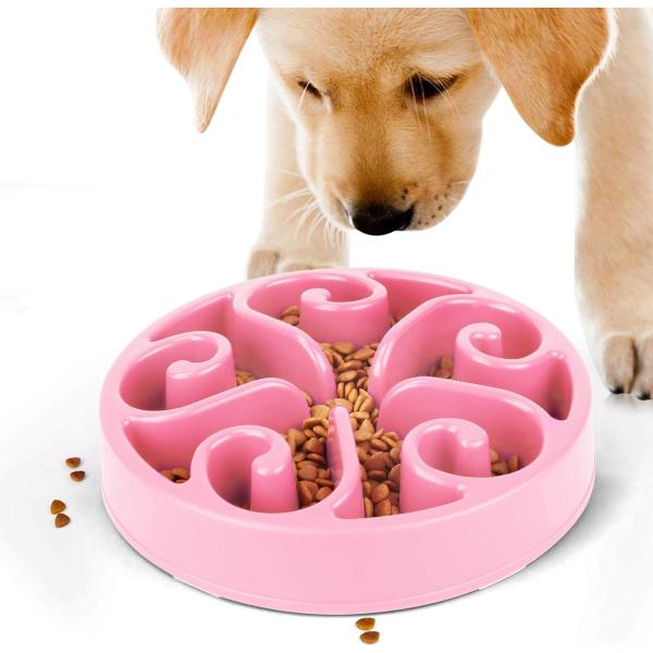 商品名JASGOOD Slow Feeder Dog Bowl Slow Eat Feeder for Fun Slow Feeding Interactive Bloat Stop Dog Bowls(Pink).ブランド：JASGOOD...