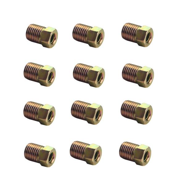 商品名DEWHEL 12PCS 3/8-24 Inverted Flare Gold Zinc Tube Nut Fitting 3/16 Steel Brake Line Tubingブランド：DEWHEL商品サイズ：高さ：1 cm横幅：...