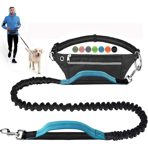 商品名Hands Free Dog Leash for Running Walking Jogging Training Hiking, Retractable Bungee Dog Running Waist Leash for Medi...