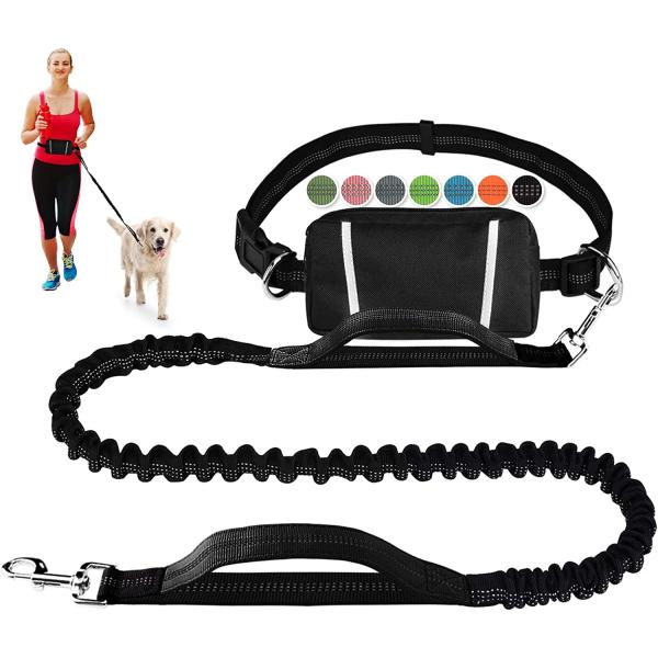 商品名Hands Free Dog Leash Bungee Retractable Dog Running Waist Leash for Running Walking Jogging Training Hiking with Medi...