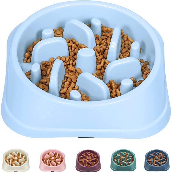 商品名UPSKY Slow Feeder Small Dog Bowls Non-Slip Puzzle Bowl Feeder Interactive Bloat Stop Dog Bowl Anti-Choking Dog Bowl f...