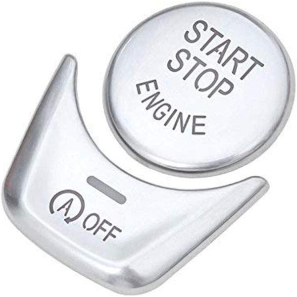 商品名DEMILLO シルバースタートストップエンジンスイッチボタンカバーDEMILLO Silver Start Stop Engine Switch Button Cover for BMW 5 6 7 X 3 X4 Series F ...