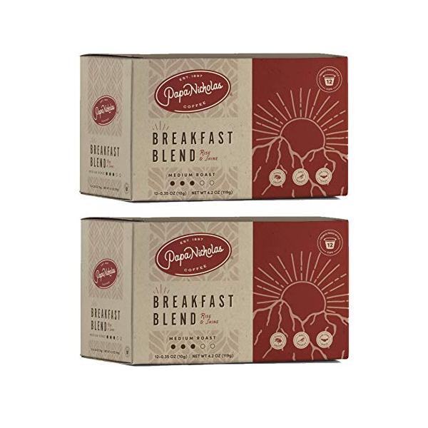 商品名PapaNicholas Coffee Single Serve Coffee Cups, Fits Keurig K Cup Brewers, Breakfast Blend, (12 Count of 0.35 oz Pods) ...