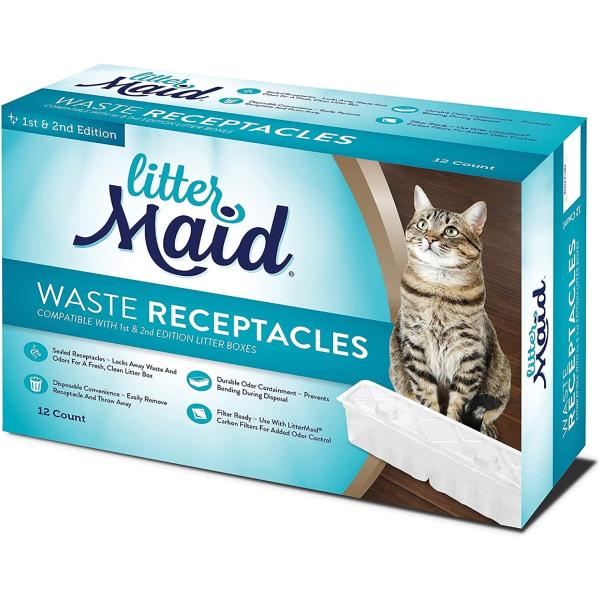 商品名LitterMaid Waste Receptacles, 12 Count, Compatible with 1st and 2nd Edition Litter Boxesブランド：LitterMaid商品サイズ：12-count...
