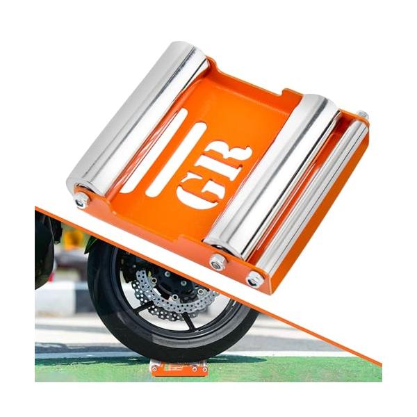 商品名: Grand Pitstop オートバイホイールクリーニングスタンド - パドックスタンド交換用 - タイヤクリーニング&amp;チェーン潤滑用ホイールローラースタンド - GRoller Medium (自転車<460ポンド...