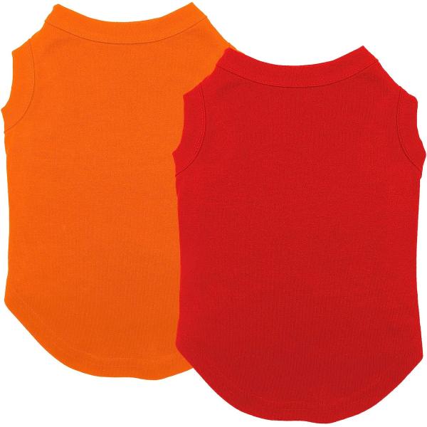 商品名Shirts for Dog, Chol&amp;Vivi Blank Dog Clothes T Shirt Vest Soft and Thin, 2pcs Blank Shirts Clothes Fit for Extra S...