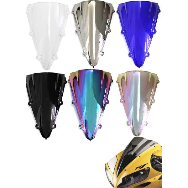 商品名:  Motor Double Bubble WindScreen Autobike Wind Screen Windshield Wind Deflectors Motorcycle Screen Airflow Fit for Y...