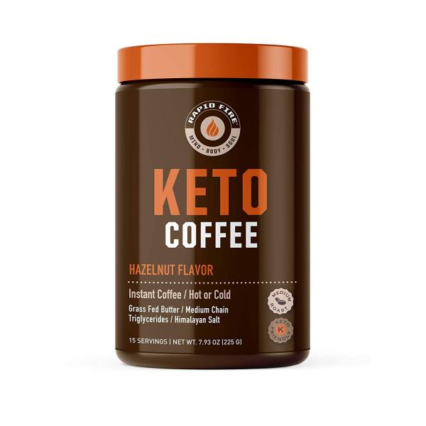 商品名Rapidfire Ketogenic Fair Trade Instant Keto Coffee Mix, Supports Energy, Metabolism Support, Grass Fed Butter, MCTs &...