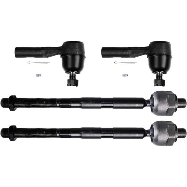 商品名OCPTY - New 4-Piece fit for 2006-2012 for Chevrolet Colorado for Gmc Canyon 2WD/RWD 2 Front Inner 2 Outer Tie Rod End...