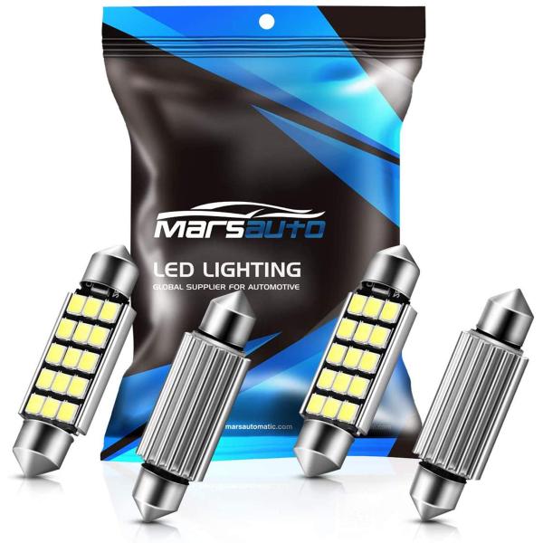 商品名:  Marsauto 578 LED Bulbs Extremely Bright 400LM 2835 Chipsets for LED Interior Dome Map Door Lights Bulbs 211-2 212-...