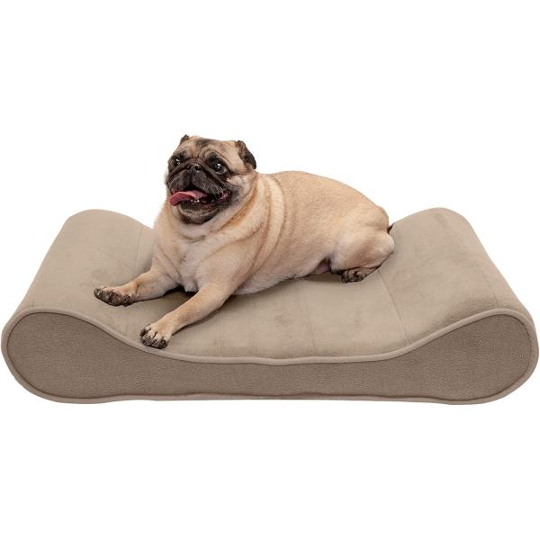 商品名Furhaven Medium Memory Foam Dog Bed Microvelvet Luxe Lounger w/ Removable Washable Cover - Clay, Mediumブランド：Furhaven商...