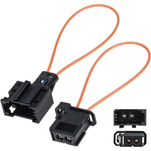 商品名Velidy 2個 ファイバー 最も光学的 オプティック ループ バイパス オス メス アダプター ベンツ アウディ メルセデス BMW VW ポルシェ用kithing 2 PCS Fiber Most Optical Optic L...