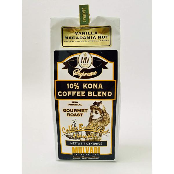 商品名Mulvadi 10% Kona Coffee Blend from Hawaii (Vanilla Macadamia Nut)ブランド：Mulvadi Corporation商品サイズ：高さ：5.1 cm横幅：7.6 cm奥行：2...