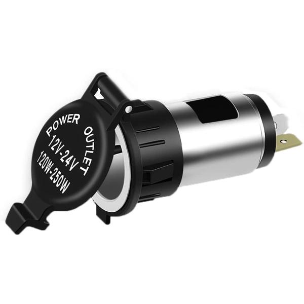 商品名Cigarette Lighter Socket, Universal 12V 120W Car Cigarette Lighter Automotive Replacement Splitter Power Adapter Wate...
