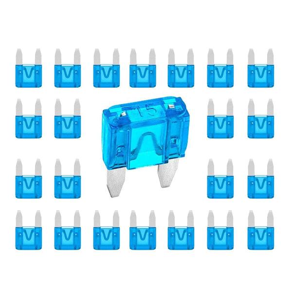 商品名Kodobo 100 Pack Auto Fuses 15 AMP APM/ATM 32V Mini Blade Style Fuses 15A Short Circuit Protection Car Fuse - 100Packブ...