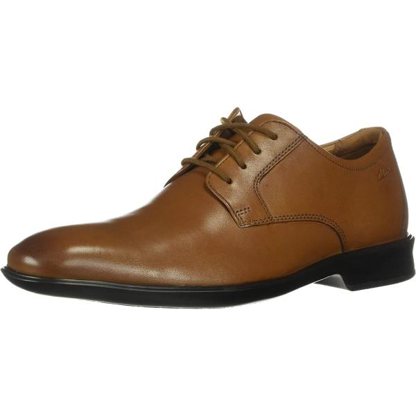 商品名Clarks Men's Bensley Lace Oxford, Dark Tan Leather, 100 M USClarks Men's Bensley Lace Oxford, Dark Tan Leather, 100 M...