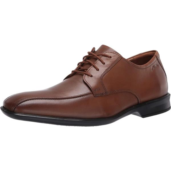 商品名CLARKS Men's Bensley Run Oxford, Dark Tan Leather, 120 M USClarks Men's Bensley Run Oxford, Dark Tan Leather, 120 M U...