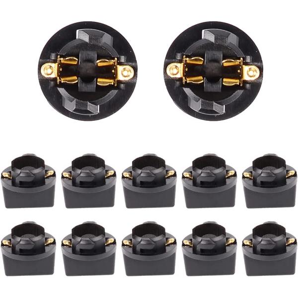商品名HUIQIAODS T10 LED 電球ソケット ウエッジベース 車用 ライトホルダー (10個)HUIQIAODS T10 194 Twist Lock Wedge Instrument Panel Dash Light Bulbs...